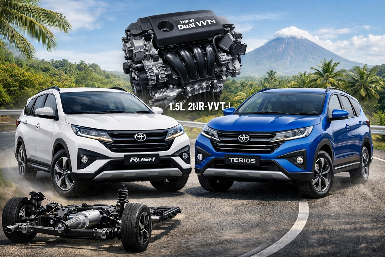 Perbandingan Spesifikasi Mesin Toyota Rush dan Daihatsu Terios 2026 ...