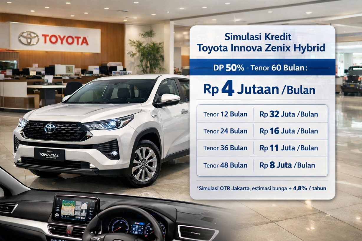 Harga Toyota Innova Zenix Hybrid 2026 Resmi: Cicilan Mulai Rp4 Jutaan ...