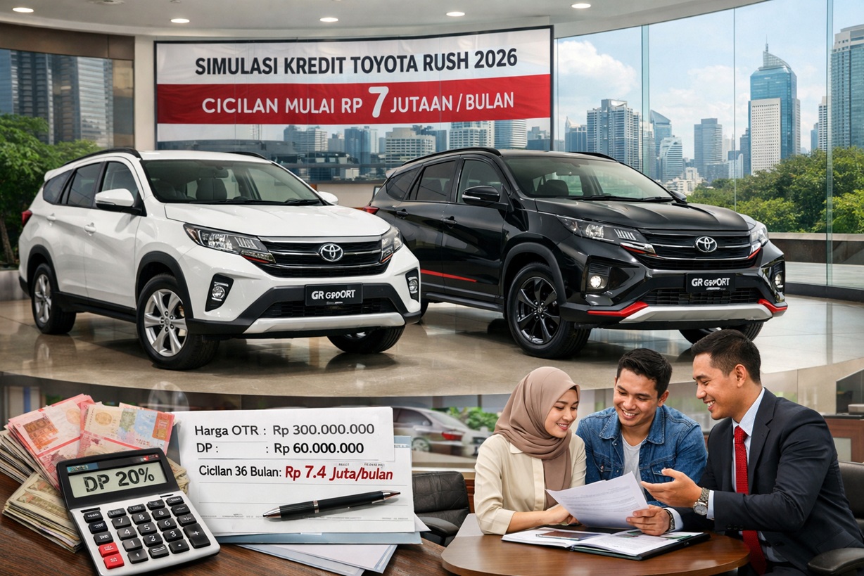 Simulasi Kredit Toyota Rush 2026 Terbaru: Varian GR Sport Tembus Rp7,9 ...