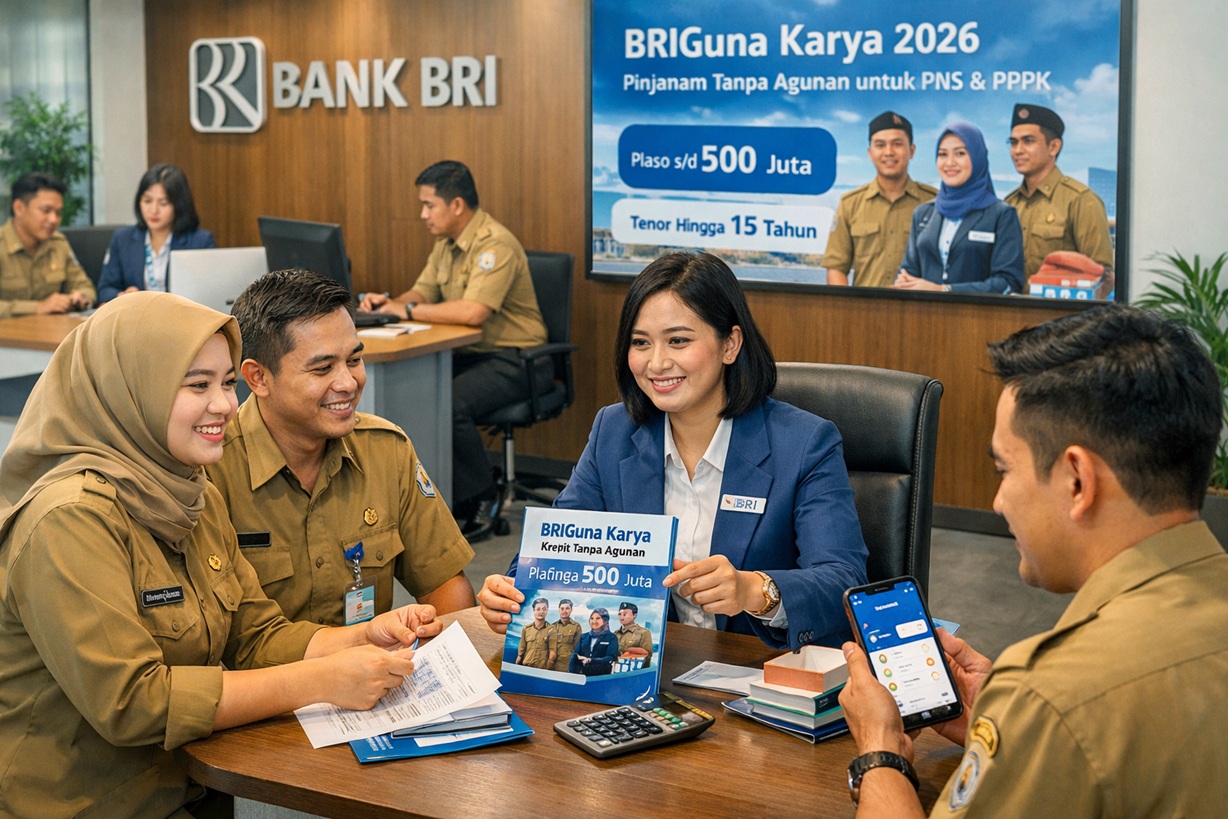 BRIGuna Karya 2026, Pinjaman Tanpa Agunan BRI untuk PNS dan PPPK dengan ...
