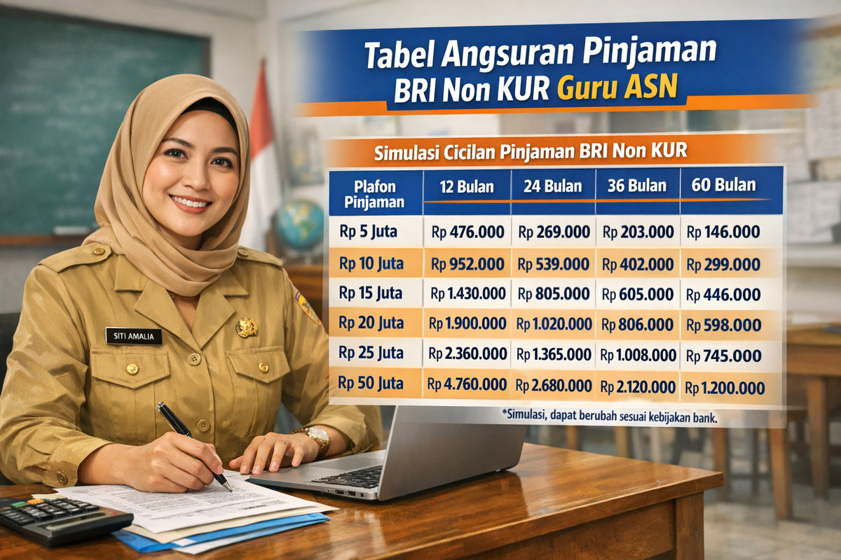 Pinjaman BRI Non KUR 2026 untuk Guru Serdik, Bunga 1 Persen Jadi Acuan