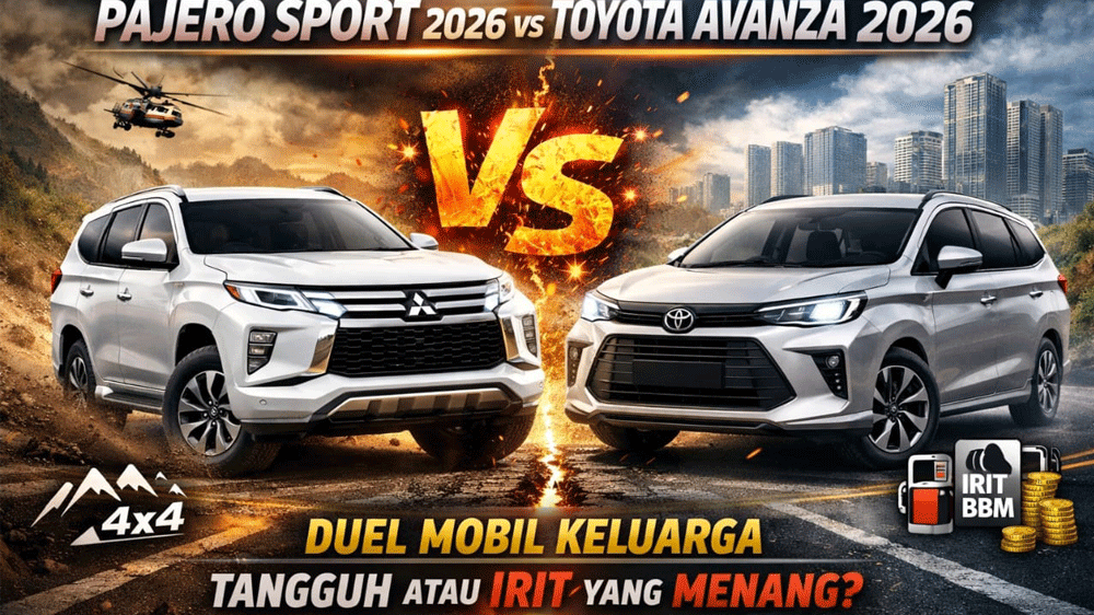 Pajero Sport 2026 vs Toyota Avanza 2026,Duel Mobil Keluarga, Tangguh ...