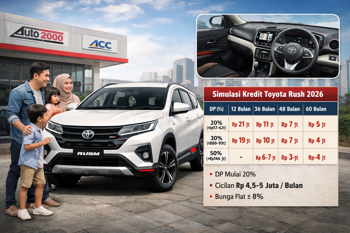 Kredit Toyota Rush 2023 Masih Kompetitif Jelang 2026, Ini Simulasi ...